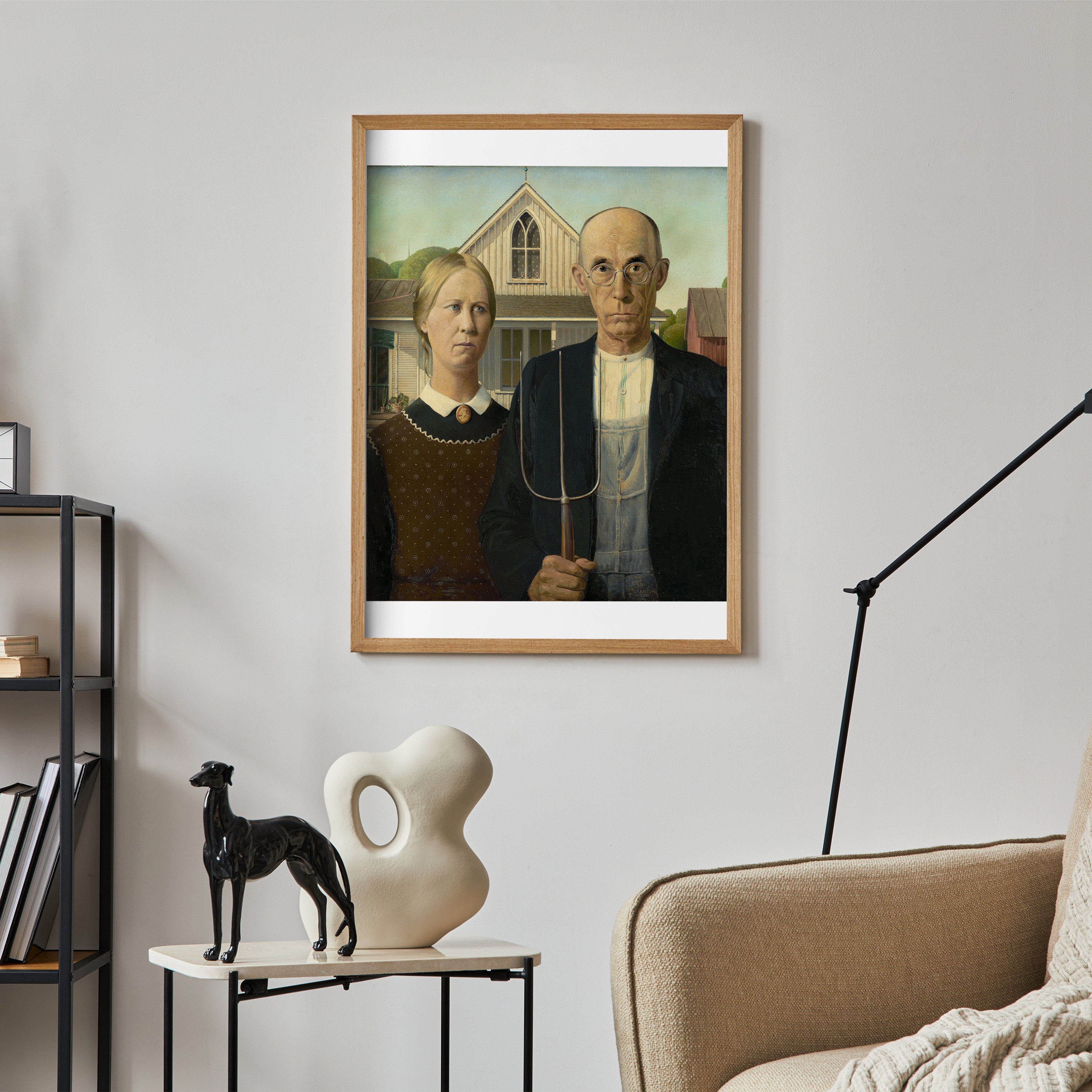 Grant Wood, American Gothic, 1930, Canvas Wall Art, Fine Art Prints ...
