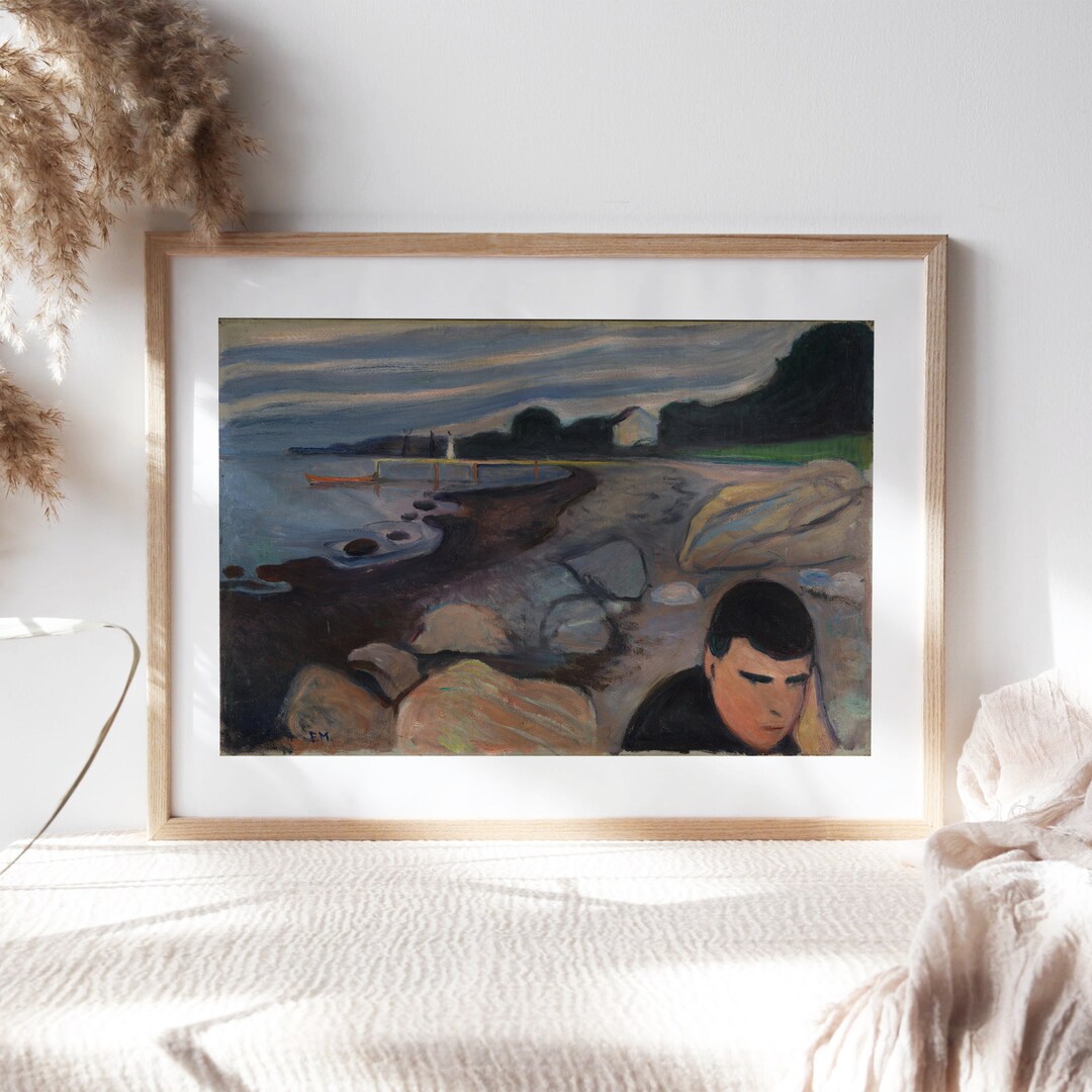 Edvard Munch, Melancholy, 1892, Vintage Office Decor, Fine Art Prints ...