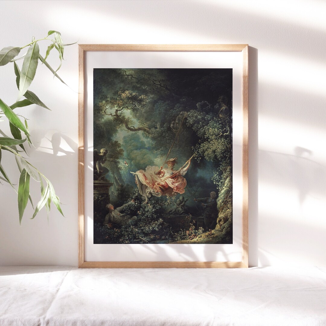 Jean Honoré Fragonard The Swing 1767 Living Room Wall Decor Premium