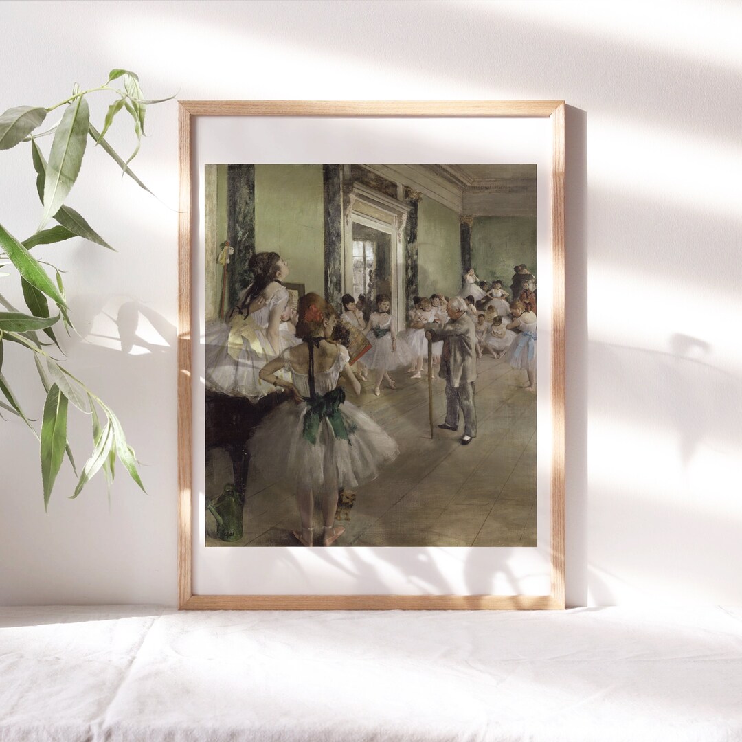 Edgar Degas, the Ballet Class, 1874, Living Room Wall Décor, Office ...