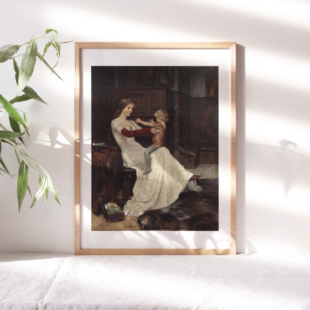 Albert Edelfelt, Queen Bianca, 1877, Nursery Wall Décor, Premium Canvas ...
