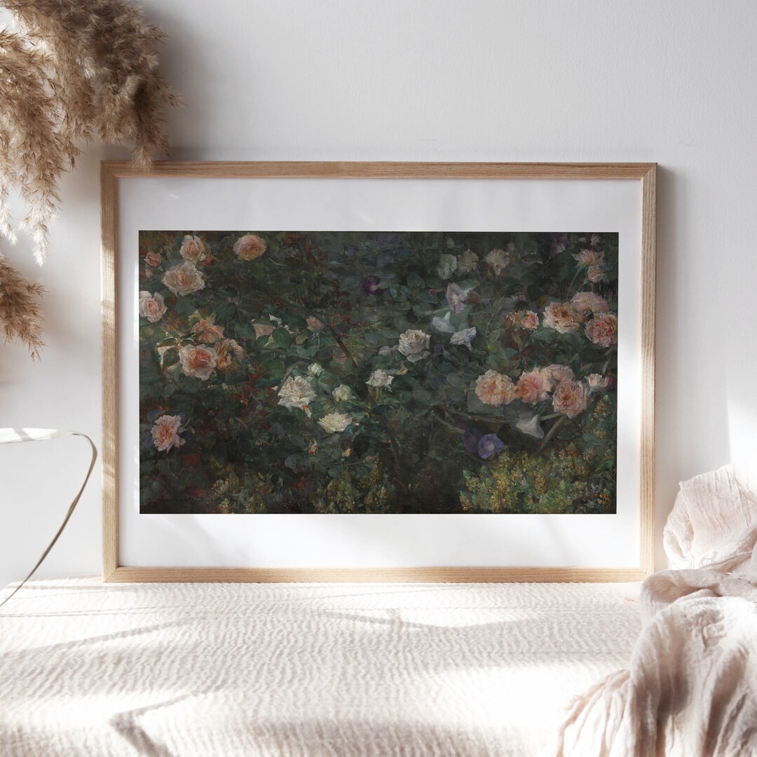 Maria Oakey Dewing, Pink Rose Garden, 1901 Wall Décor, Farmhouse Living ...