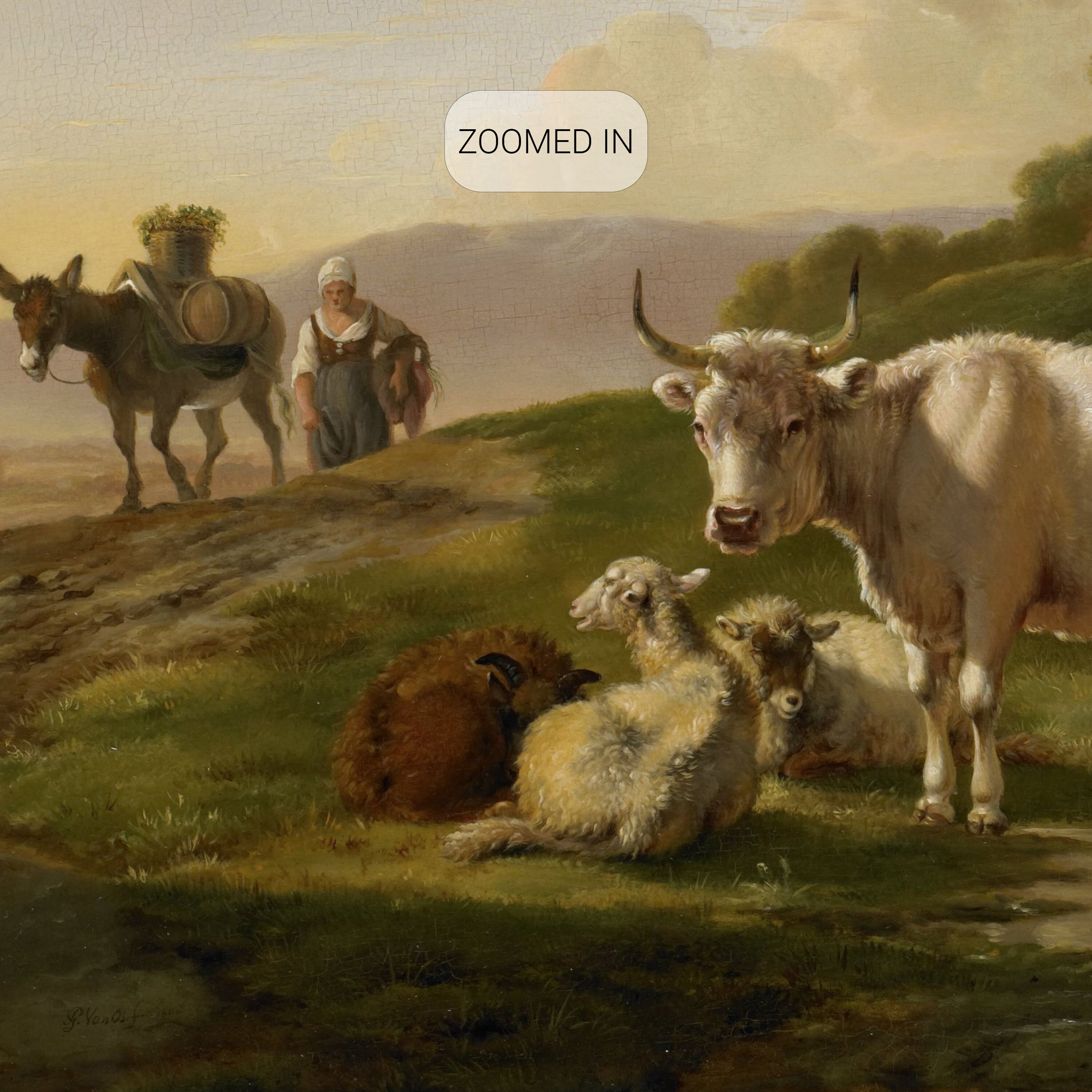 Pieter Gerardus Van Os, Landscape With Cattle, 1806 Wall Décor, Artwork ...