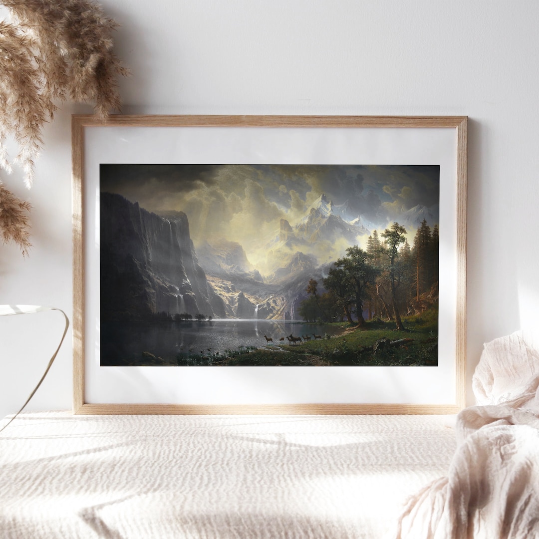 Albert Bierstadt, Among the Sierra Nevada California, 1868, Living Room ...