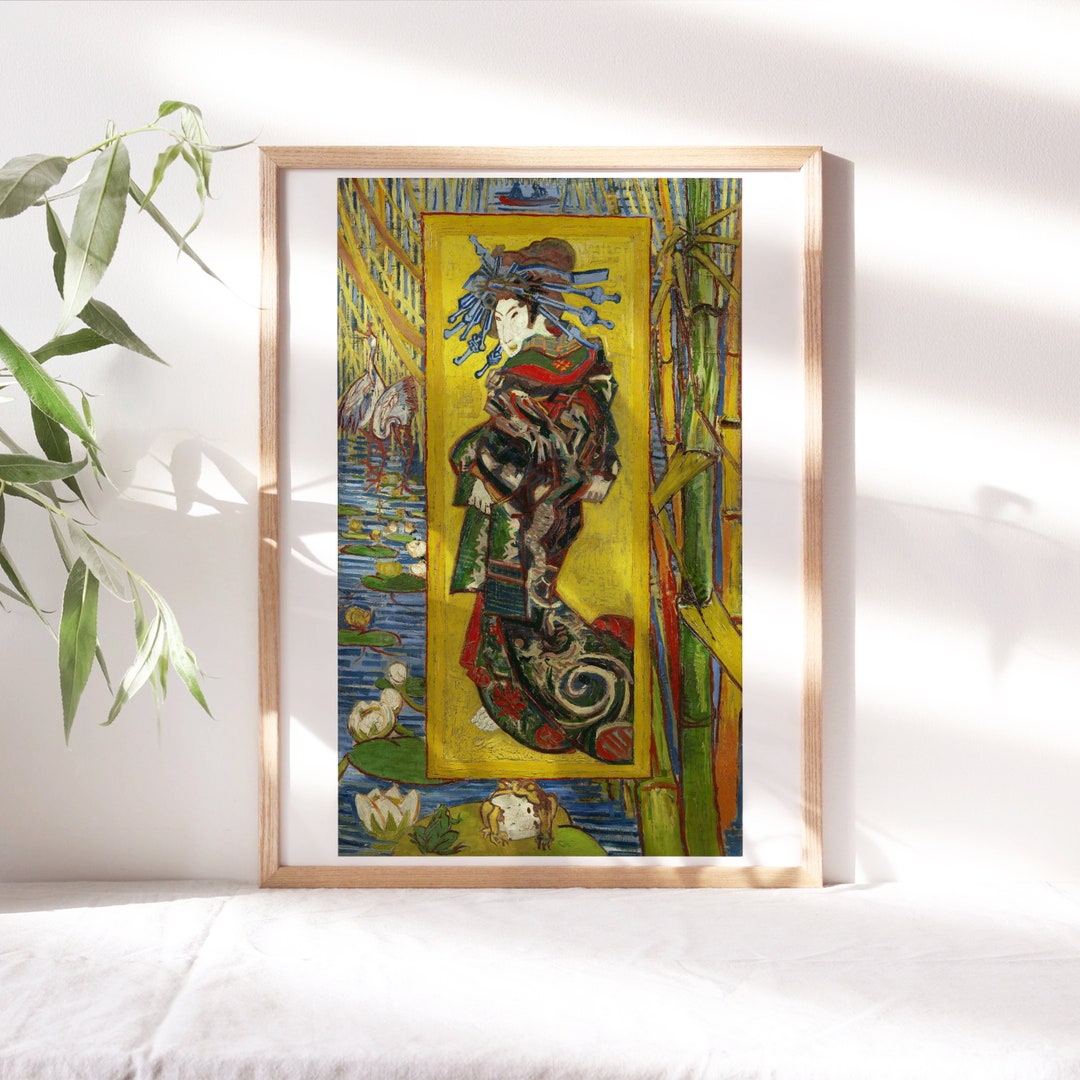 Vincent Van Gogh, Courtesan After Eisen 1887, Fine Art Poster, Moody ...
