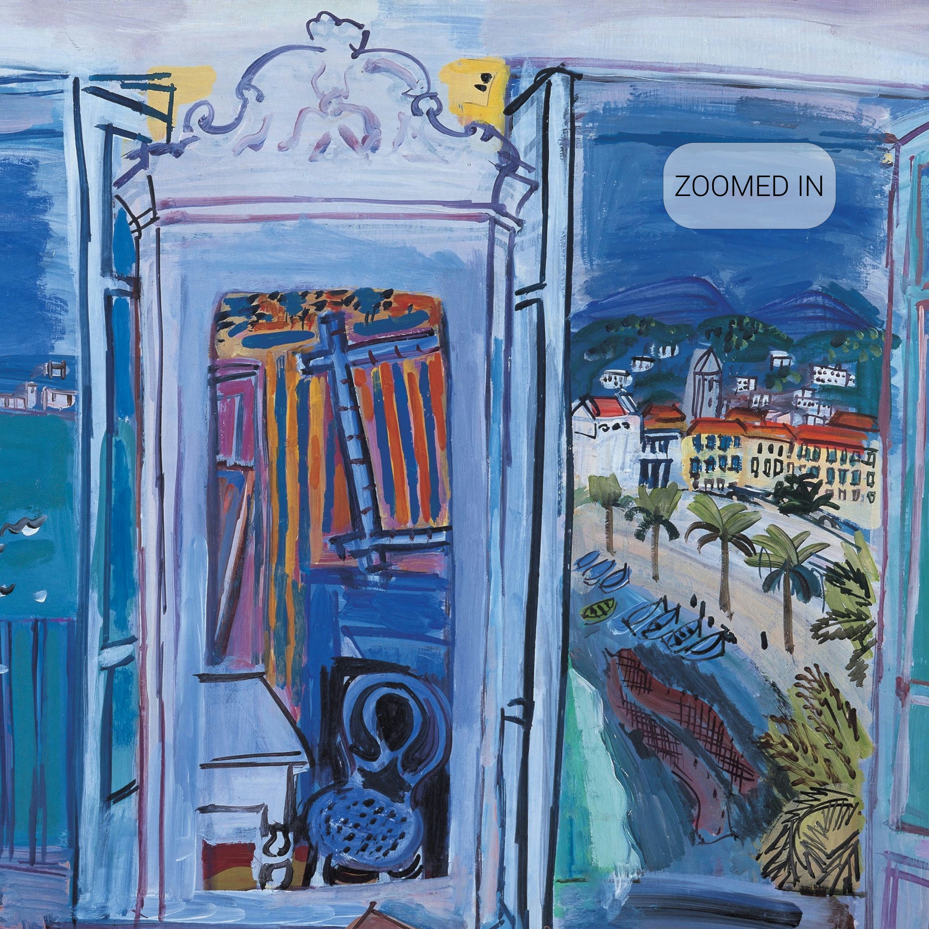 Raoul Dufy, Window Opening on Nice, 1928, Fine Art Poster, Moody Wall ...
