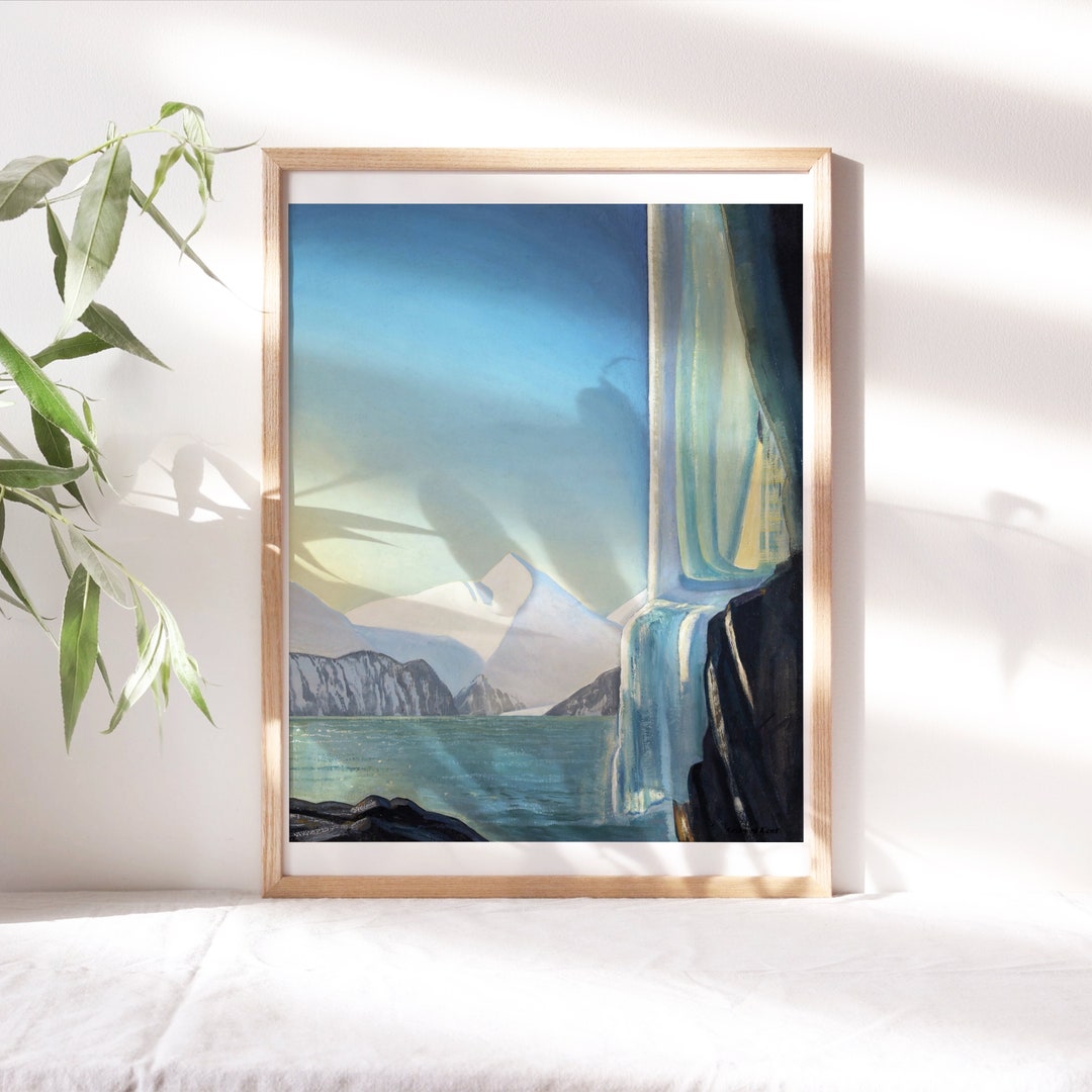 Rockwell Kent, Frozen Waterfall Alaska, 1919, Fine Art Poster, Moody ...