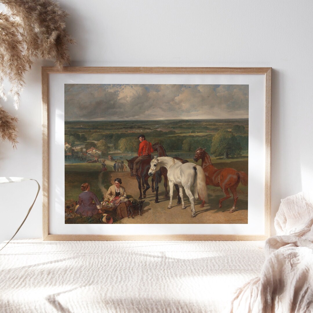 John Frederick Herring, Exercising the Royal Horses, 1847 Wall Décor ...