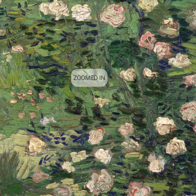 Vincent Van Gogh, Roses, 1889, Living Room Wall Décor, Premium Canvas ...