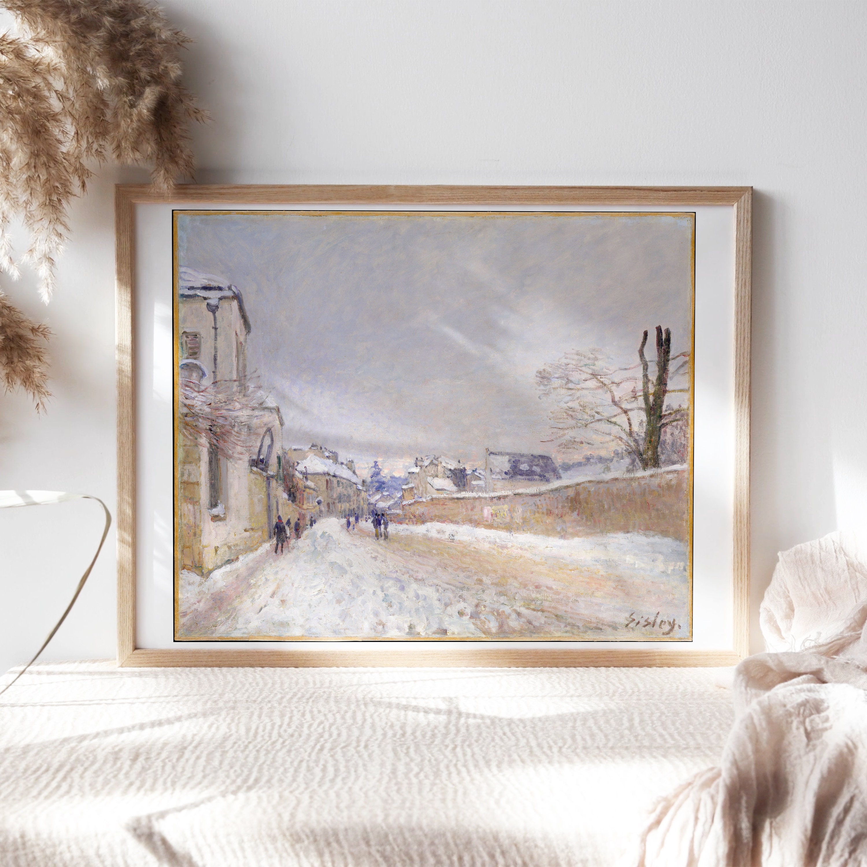 Alfred Sisley, Rue Moussoir at Moret Winter 1891, Fine Art Poster ...