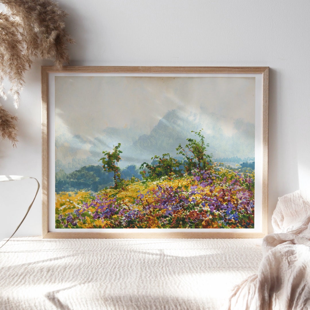 Karel Langer, Flowers on Javorín in the Tatras 1900 Floral Landscape ...