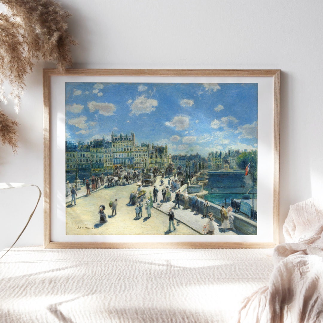 Pierre-auguste Renoir, New Bridge Paris, 1872, Kitchen Wall Décor ...