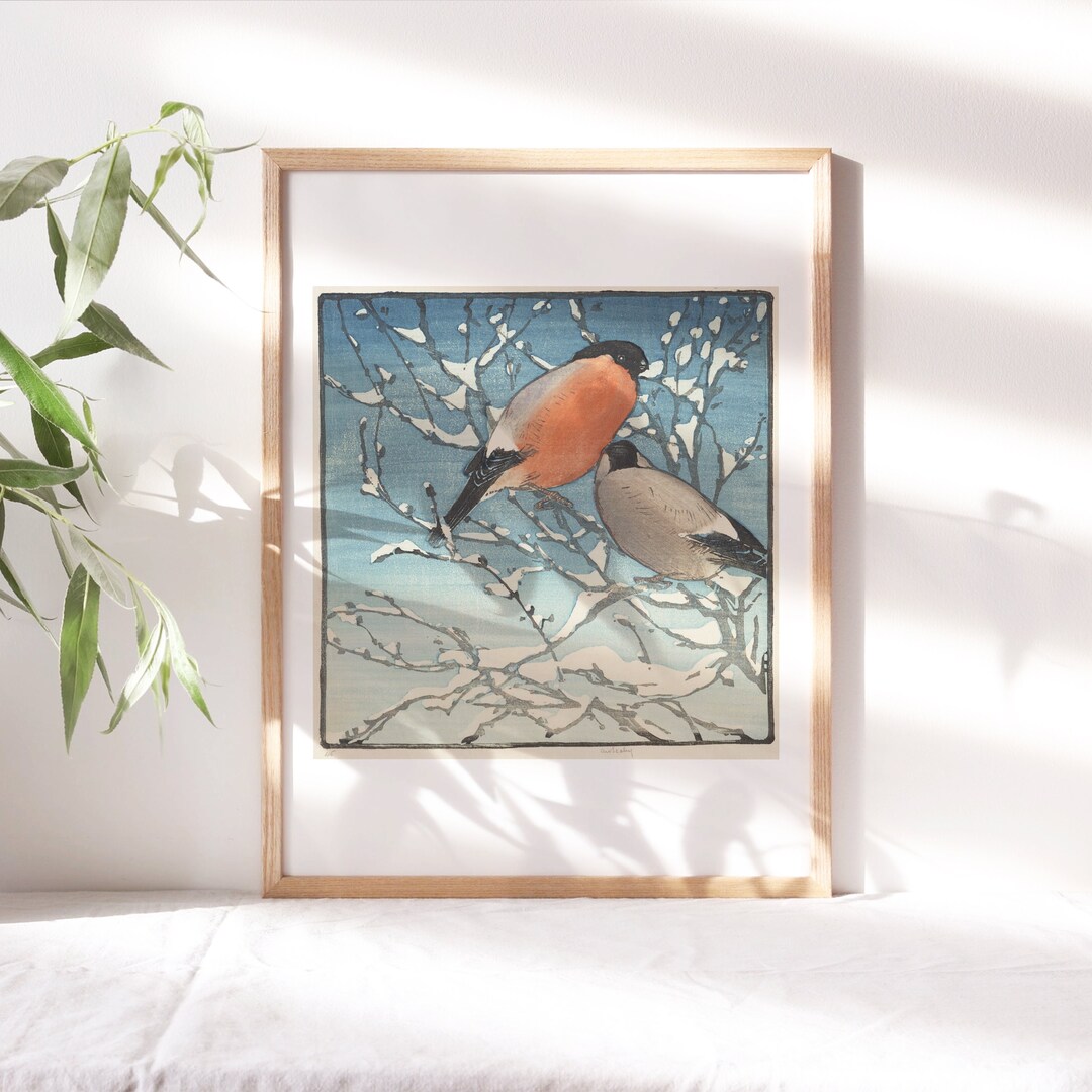 Allen William Seab, Bullfinches, 1911, Wall Décor Premium Canvas Paper ...