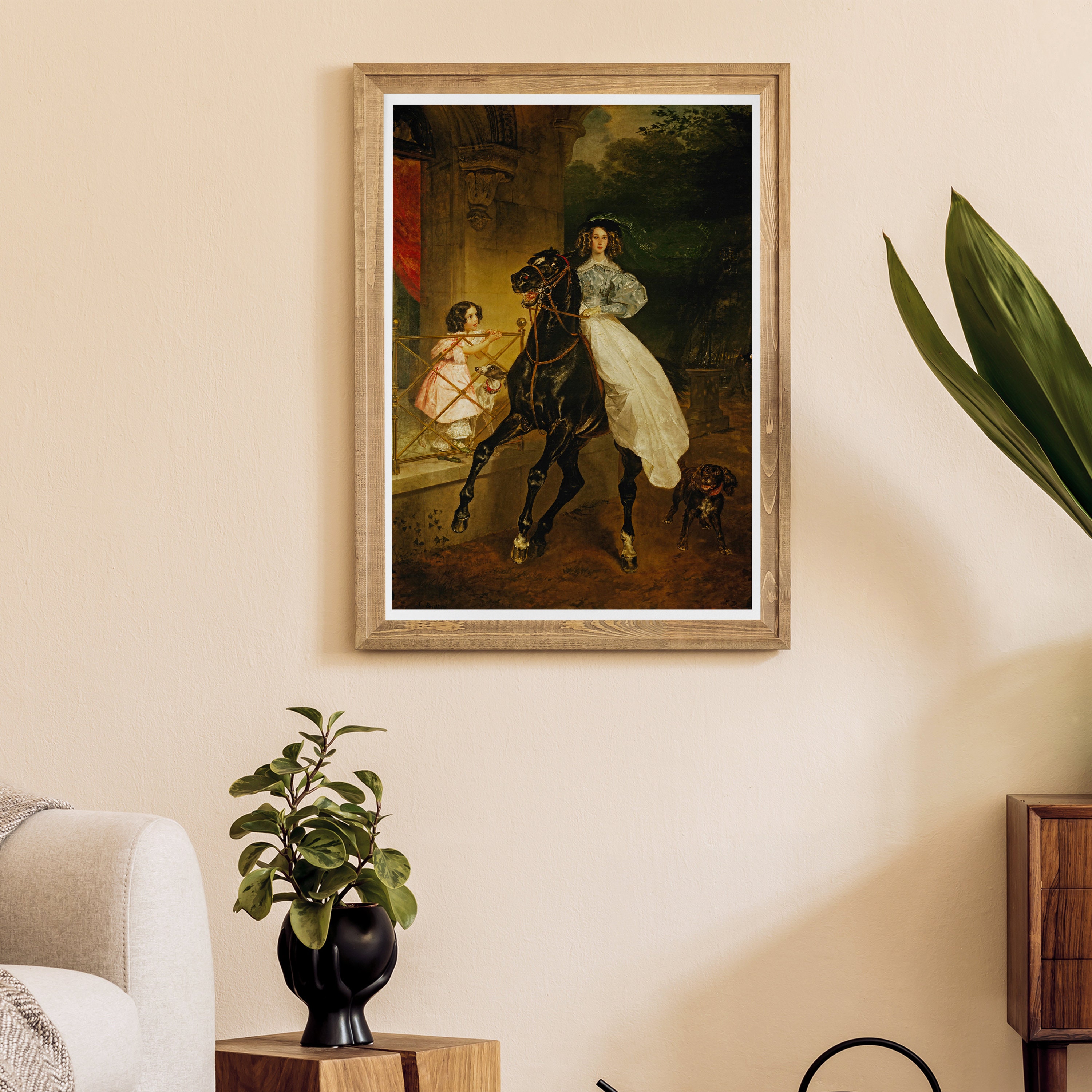 Karl Bryullov A Rider 1832 Wall Décor Artwork Premium Canvas - Etsy UK