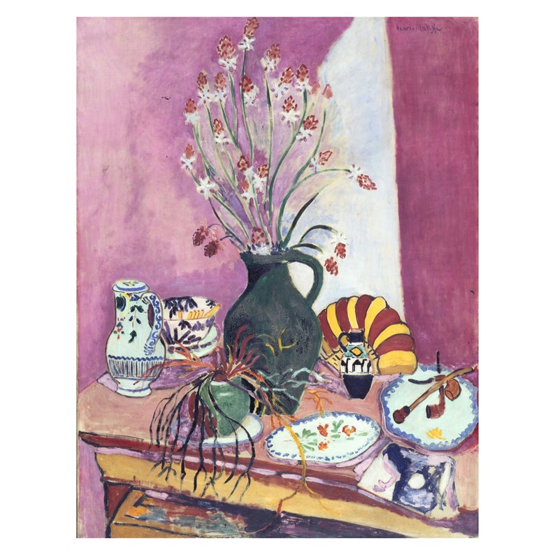 Henri Matisse, Still Life With Asphodels 1907 Fine Art Poster Moody ...