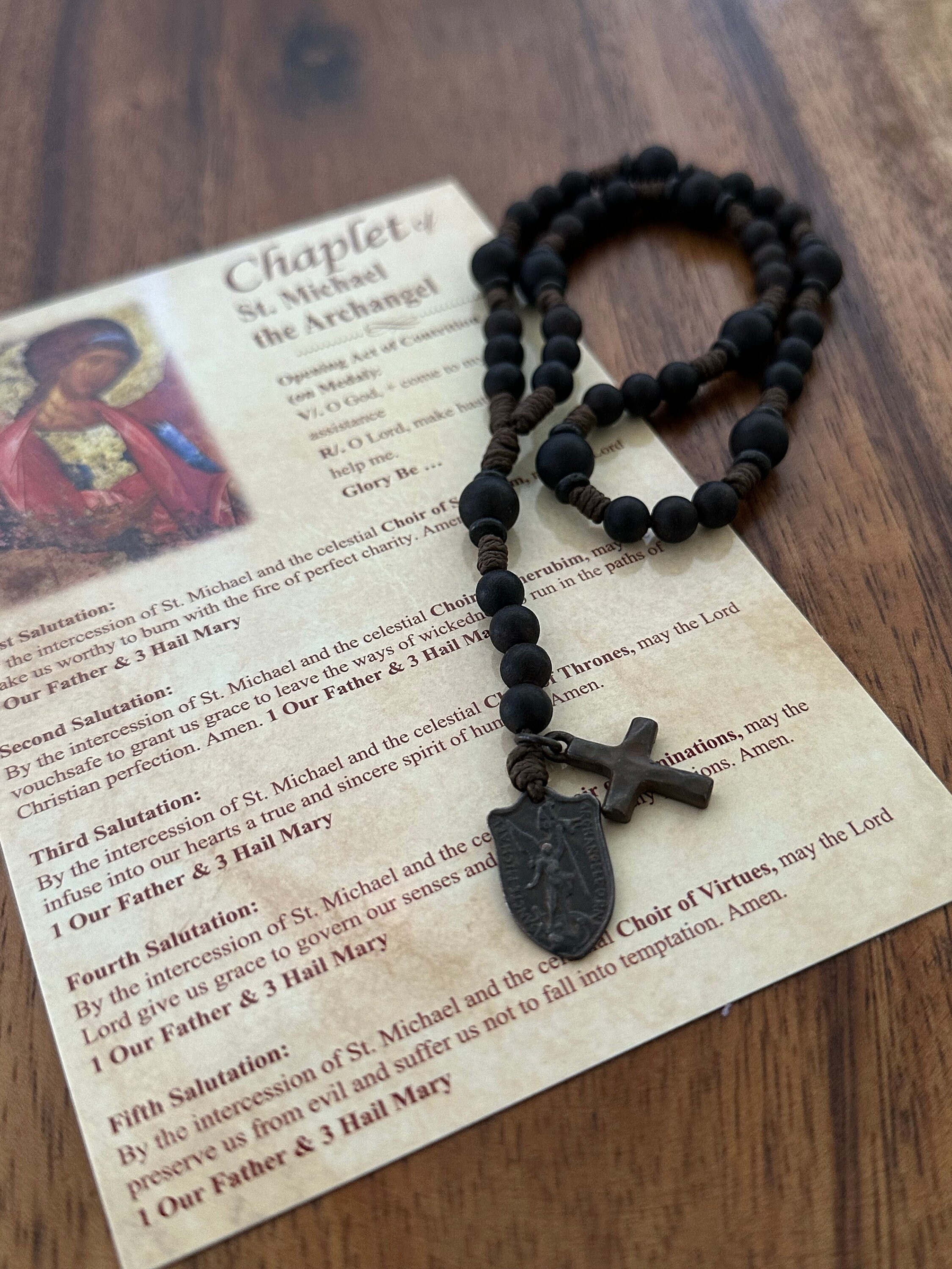 NEW GLORIOUS St. Michael Chaplet, the Royal Butterfly, SMALL ...