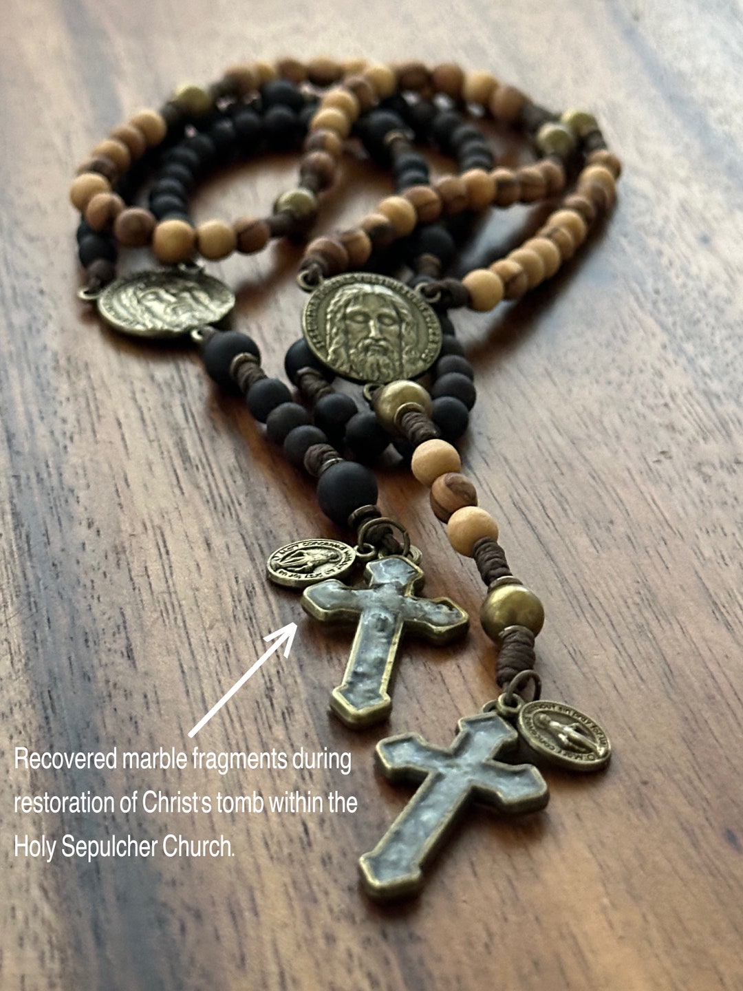 Holy Sepulcher Rosary, Treasure Rosary SMALL, Holy Face of Jesus Rosary ...