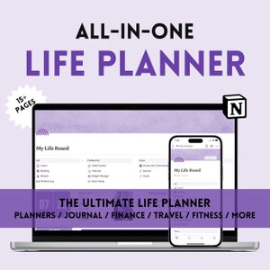 Notion Template Life Planner, All-in-one Ultimate Notion Planner ...