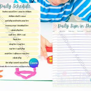 Daycare Bundle Editable Printable Easy to Use Forms Weekly and Daily ...