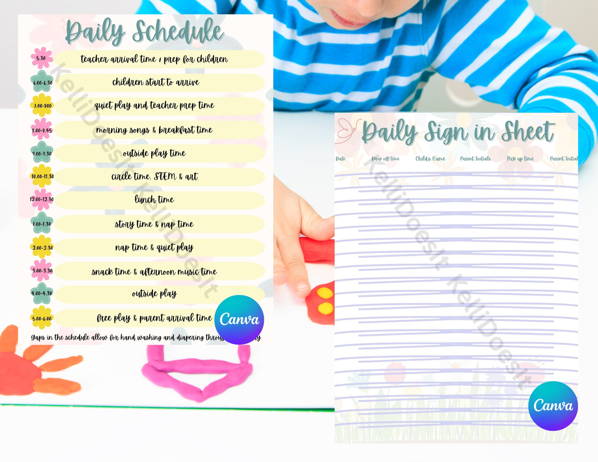 Daycare Forms Bundle | Editable Childcare Templates (canva) Easy to ...