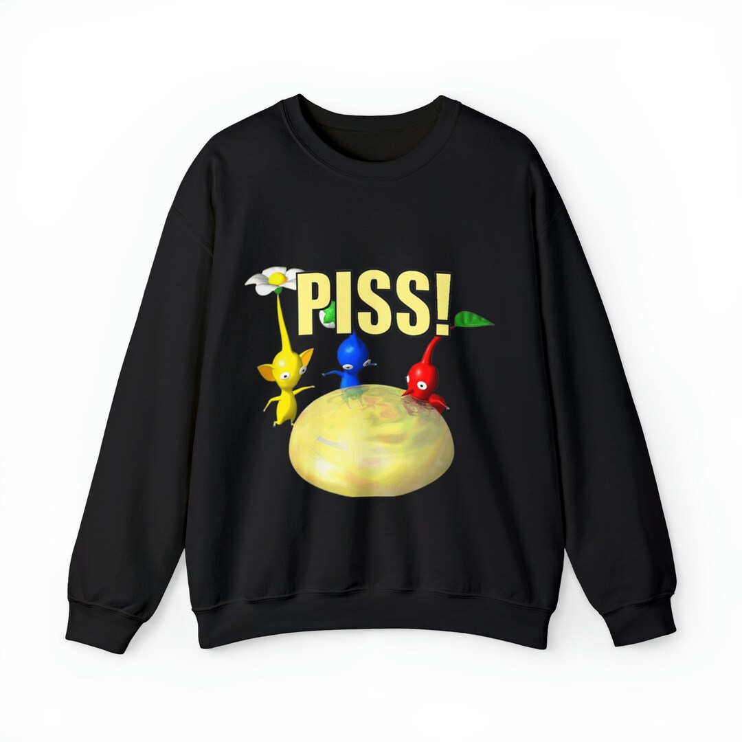 Pikmin PISS Funny Sweatshirt - Etsy