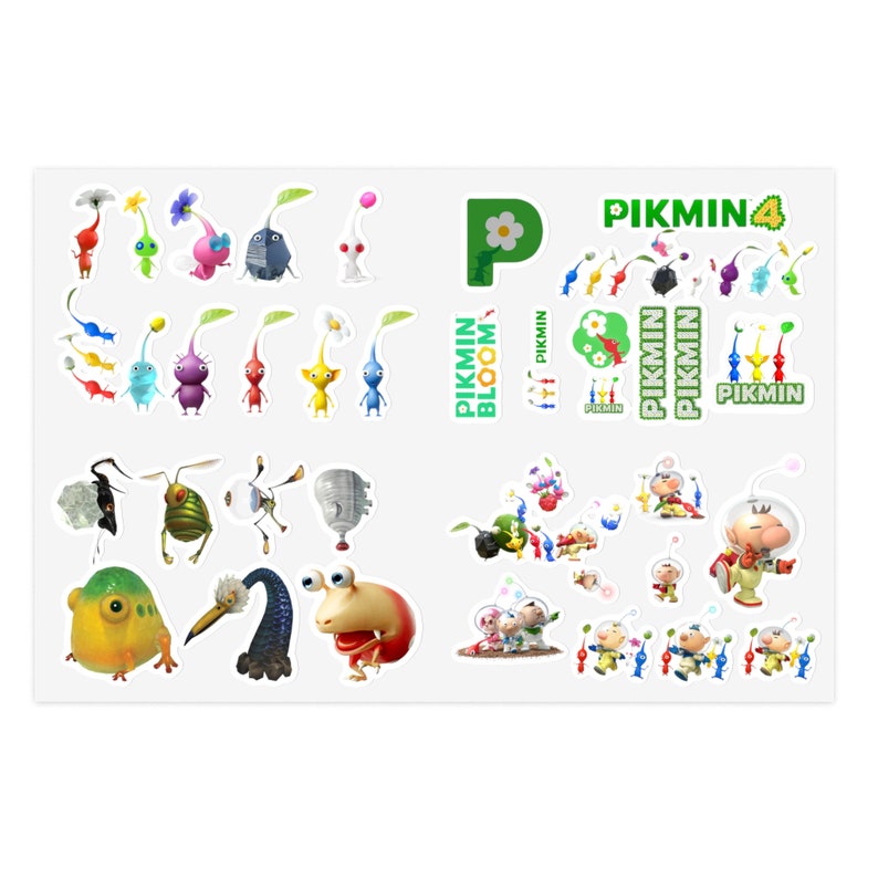 Pikmin 4 Sticker Sheet - Etsy