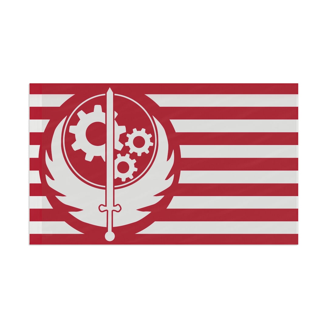 Fallout Brotherhood of Steel Flag (red) - Etsy