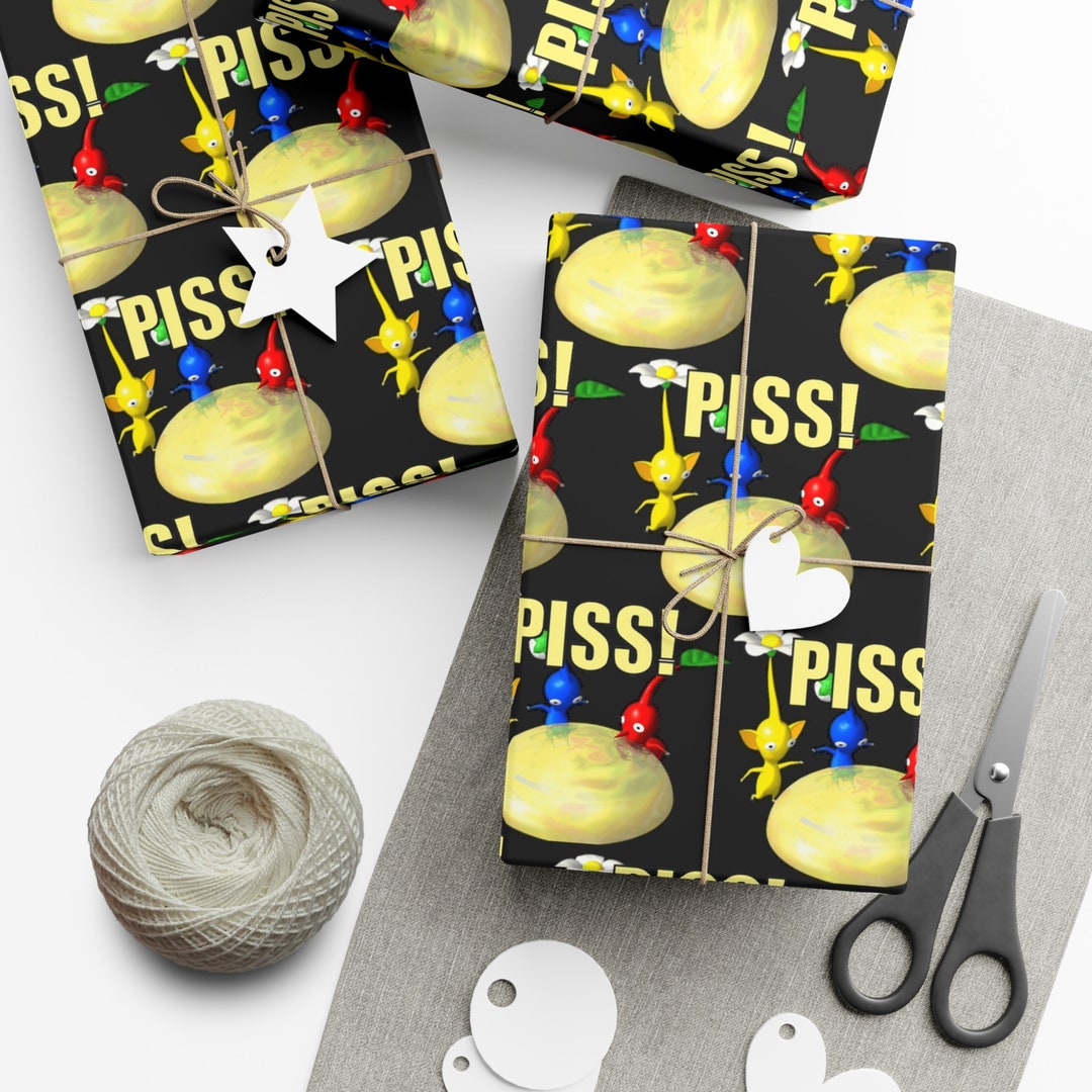 Pikmin PISS Gift Wrap - Etsy