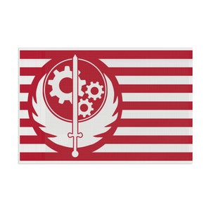 Fallout Brotherhood of Steel Flag (red) - Etsy