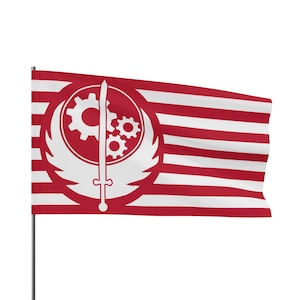 Fallout Brotherhood of Steel Flag (red) - Etsy