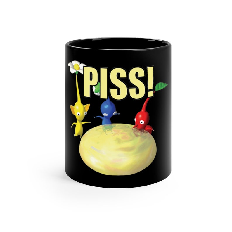 Black Pikmin Piss Mug - Etsy