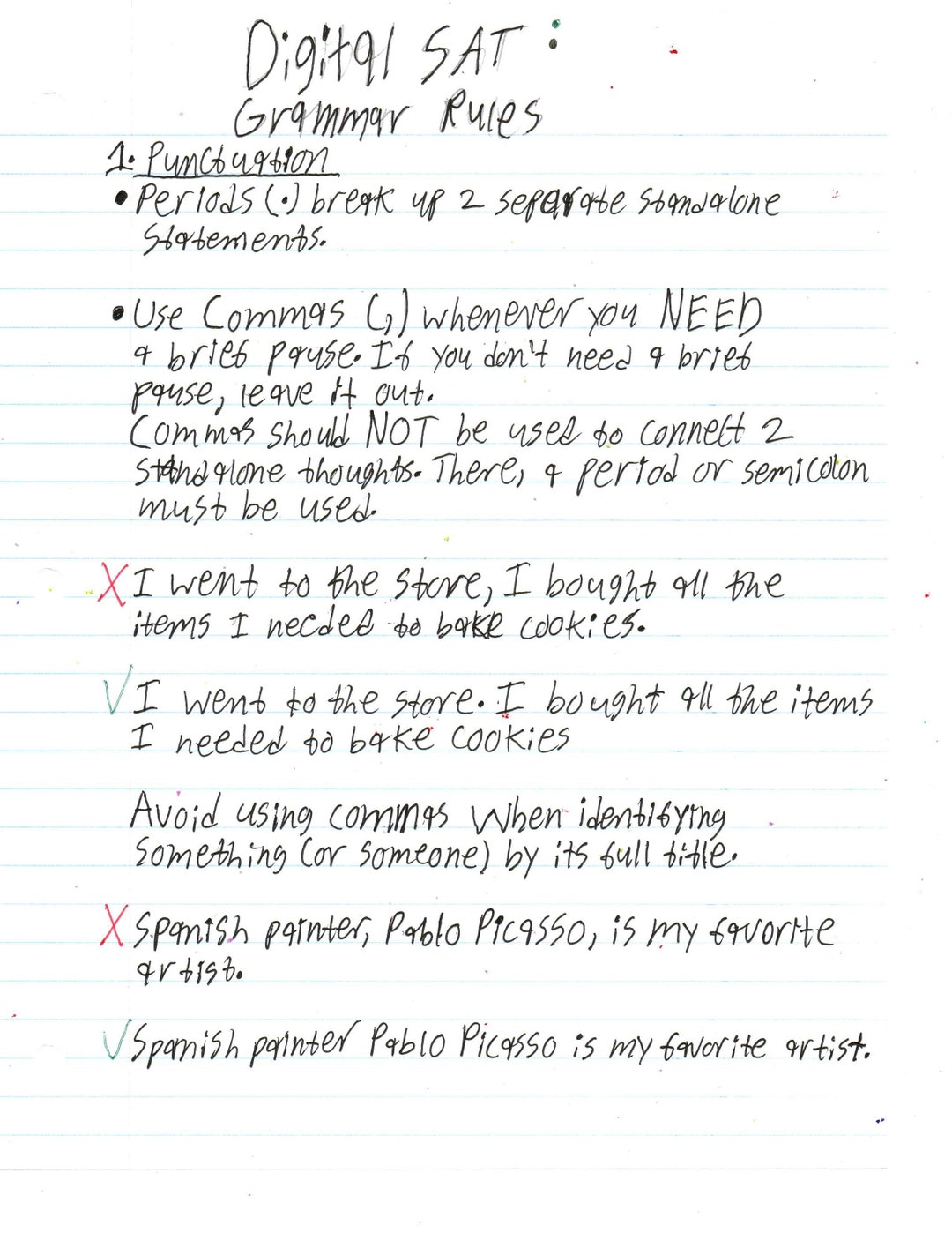 Digital SAT Grammar Study Guide (DSAT) - Etsy