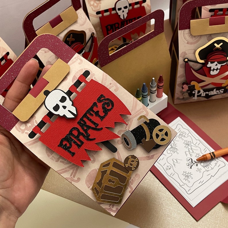 Pirate Party Favors, Pirate Custom Activity Boxes, Treasure Gift Box ...