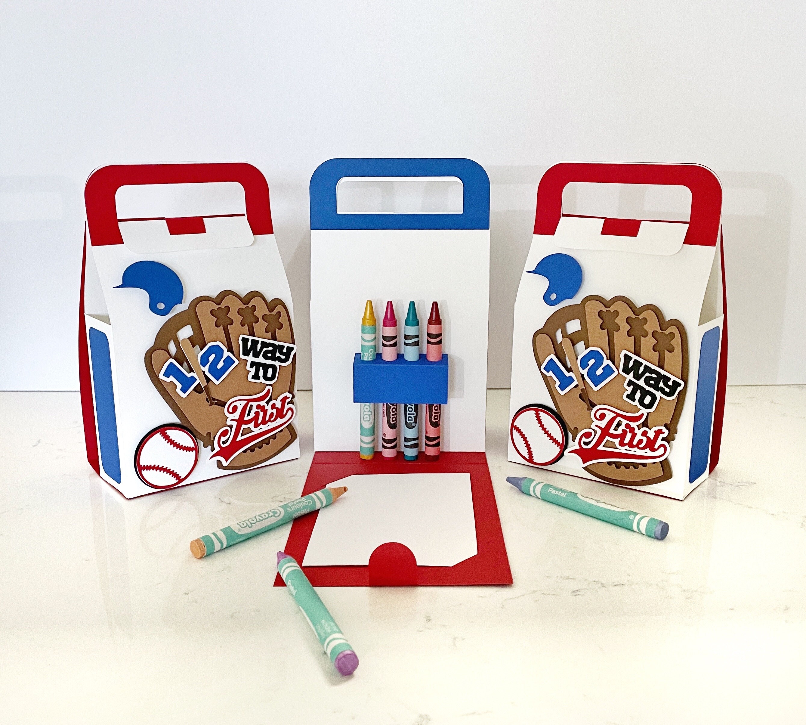 Baseball Party Favors Personalized, Sport Custom Crayon Box, Gift Box ...