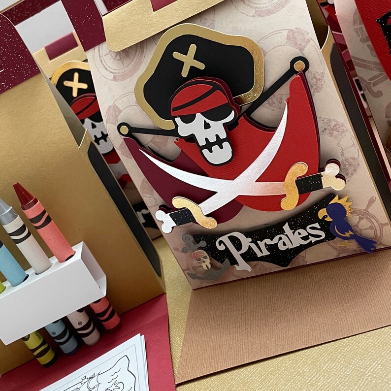 Pirate Party Favors, Pirate Custom Activity Boxes, Treasure Gift Box ...