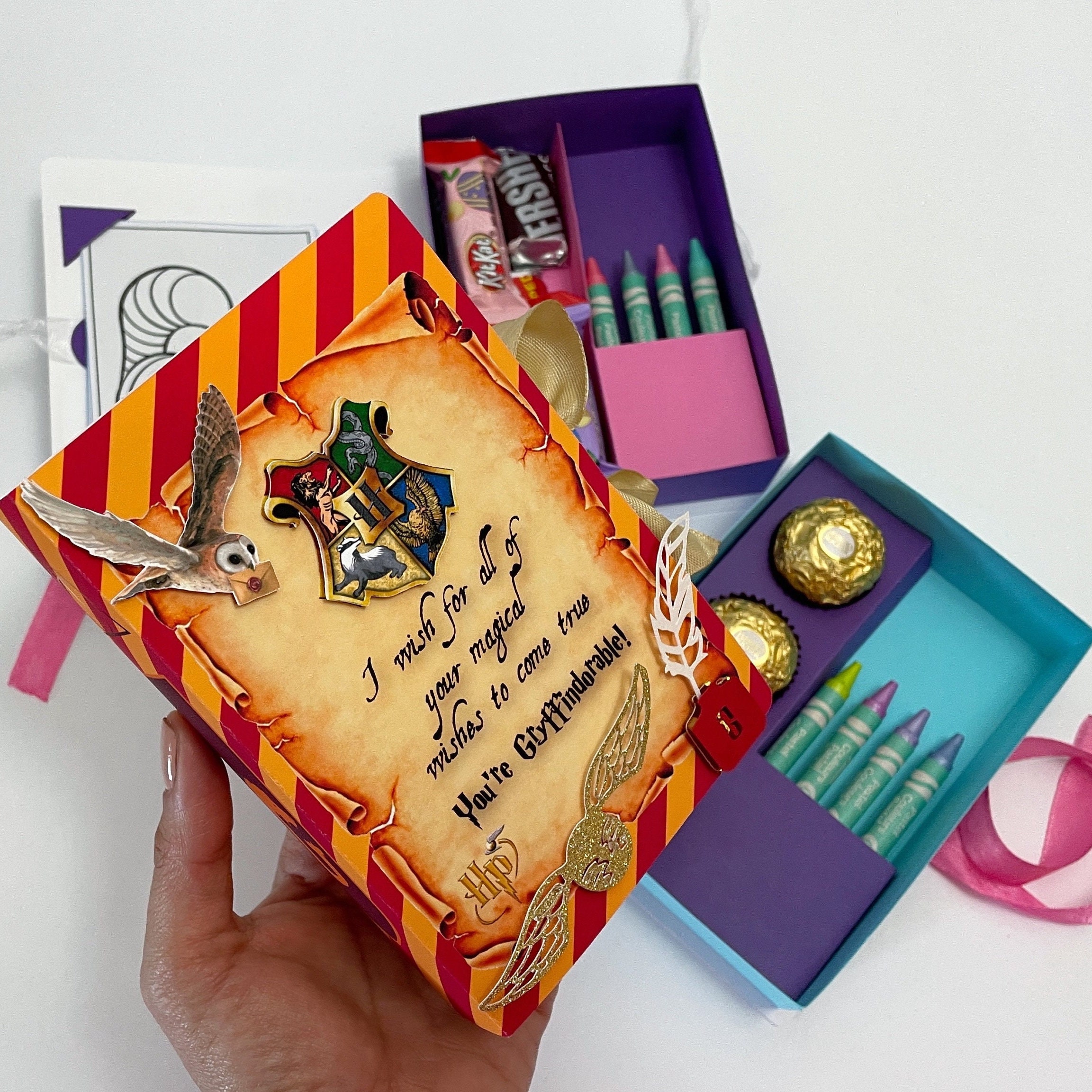 Coloring Box Any Theme, Personalized Party Favors, Unicorn Custom Favor ...