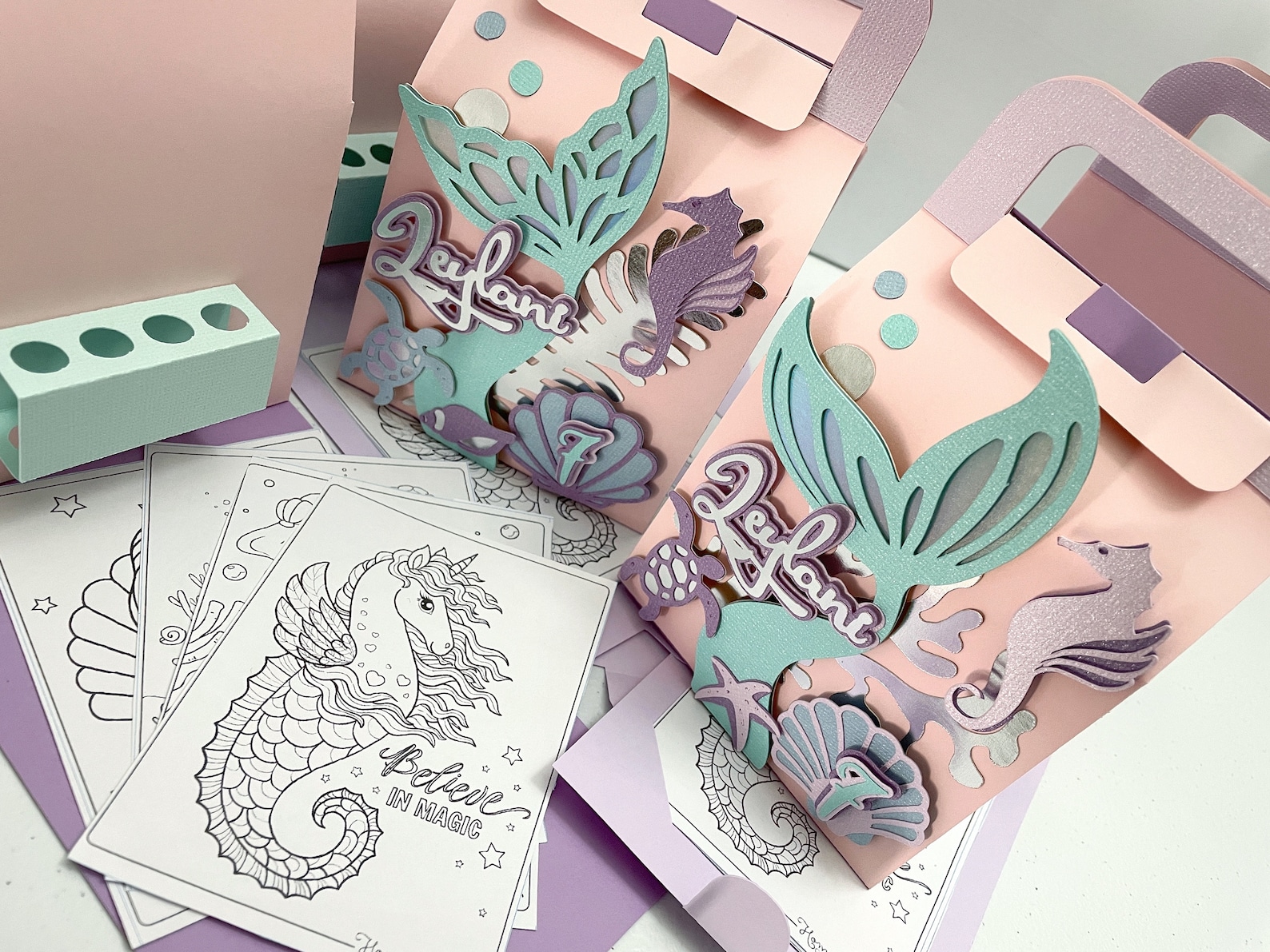 Personalized Under the Sea Coloring Box: Mermaid Party Favors - Etsy