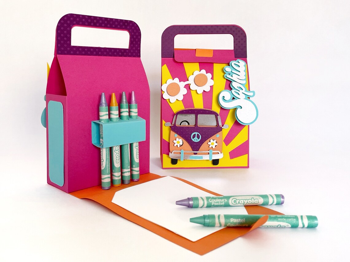 Groovy Party Favors Two Groovy Coloring Box Hippie Custom - Etsy