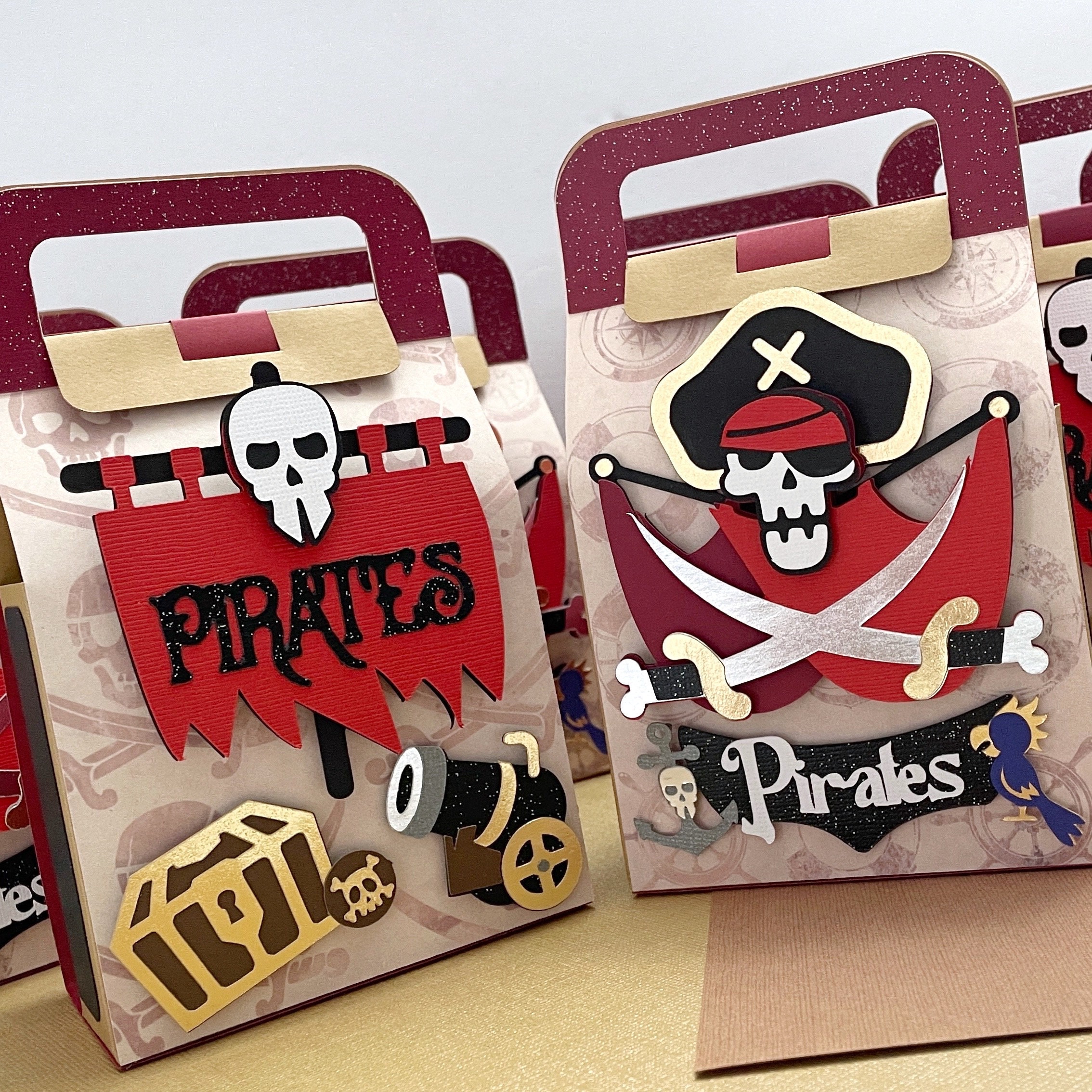 Pirate Party Favors, Pirate Custom Activity Boxes, Treasure Gift Box ...