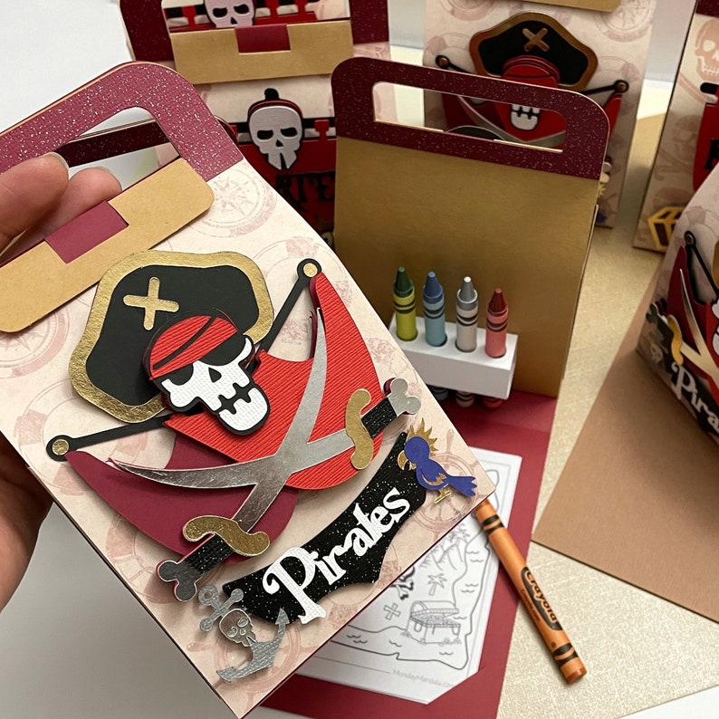 Pirate Party Favors, Pirate Custom Activity Boxes, Treasure Gift Box ...