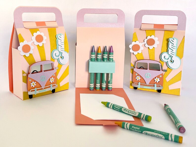 Groovy Party Favor Box: Custom Hippie Coloring Activity - Etsy