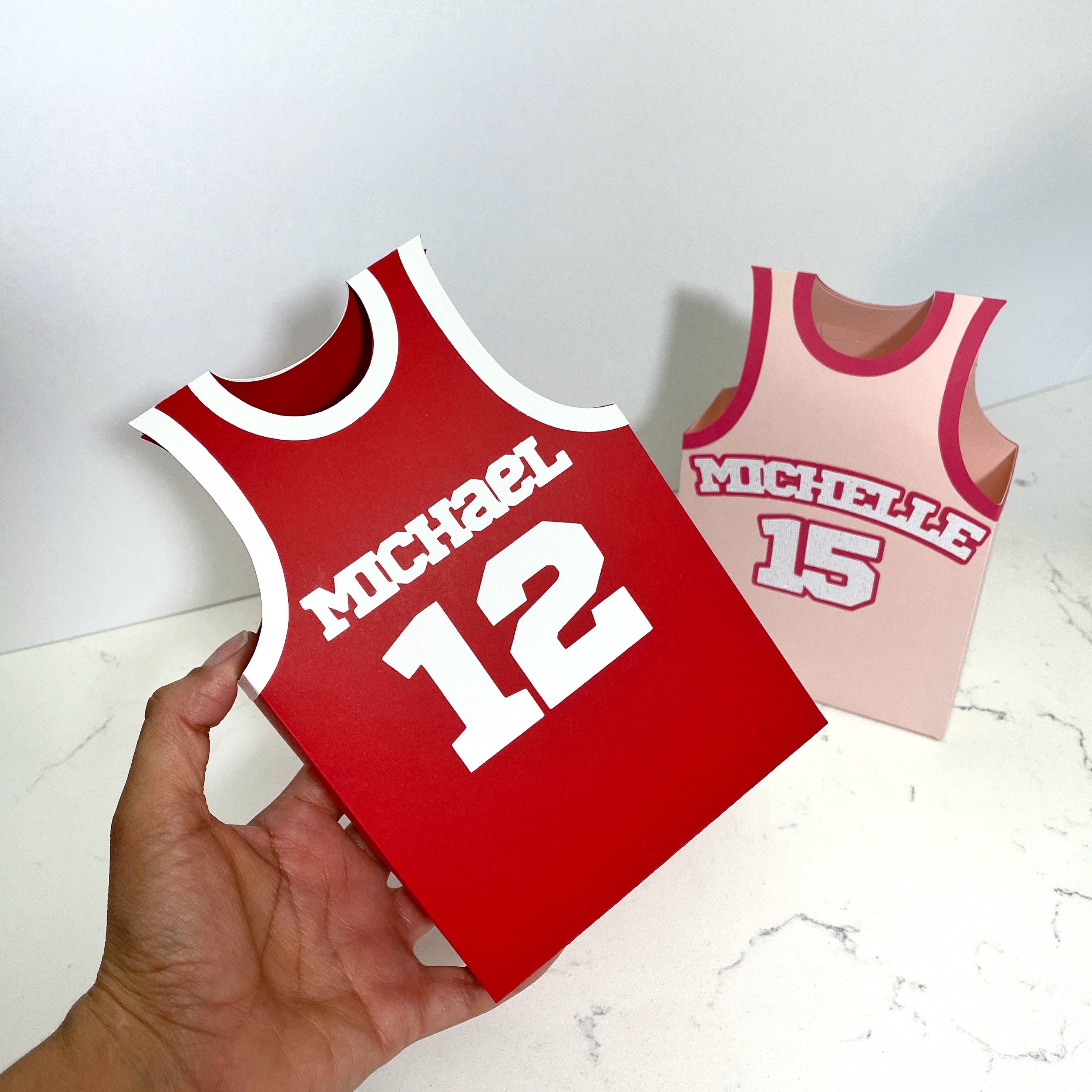 Basketball Jersey Personalized Boxes, Sports Party Gift Box, Custom ...