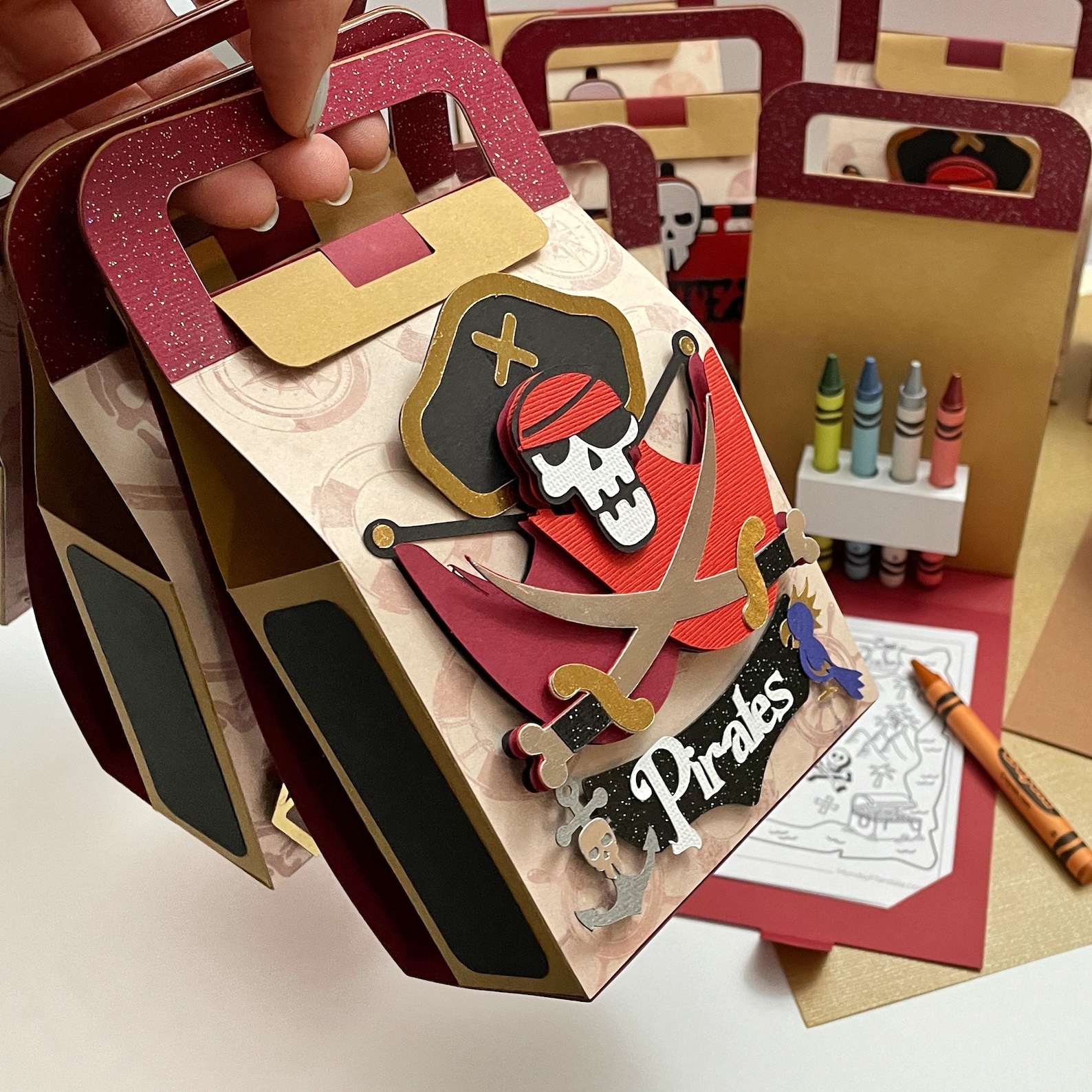 Pirate Party Favors, Pirate Custom Activity Boxes, Treasure Gift Box ...