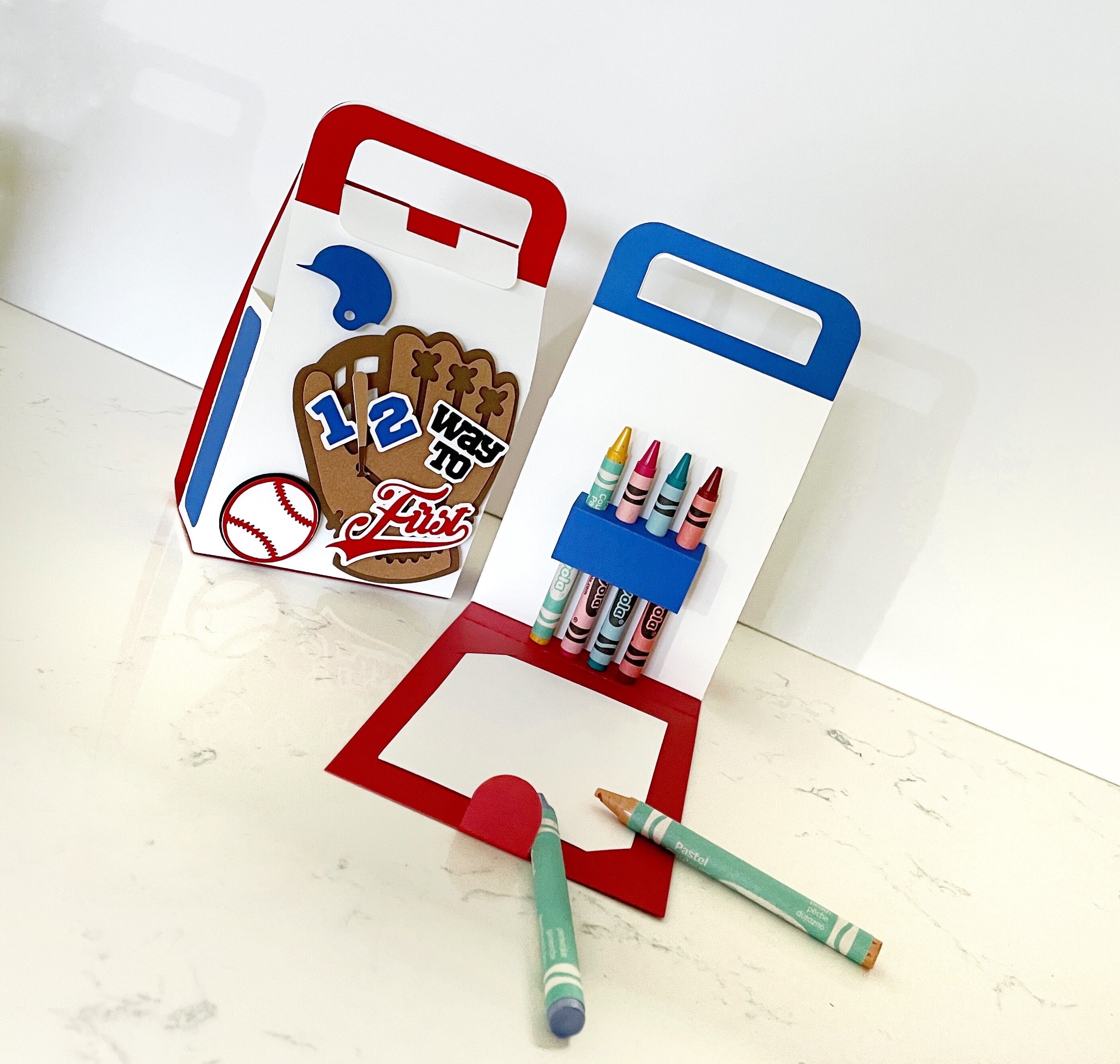 Baseball Party Favors Personalized, Sport Custom Crayon Box, Gift Box ...