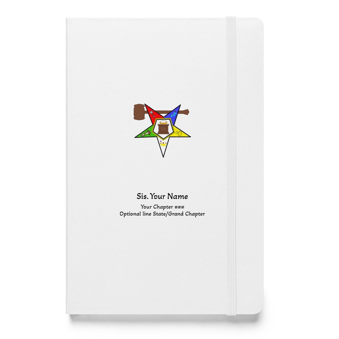 OES Eastern Star Matron Hardcover Journal /notebook Style 2 - Etsy