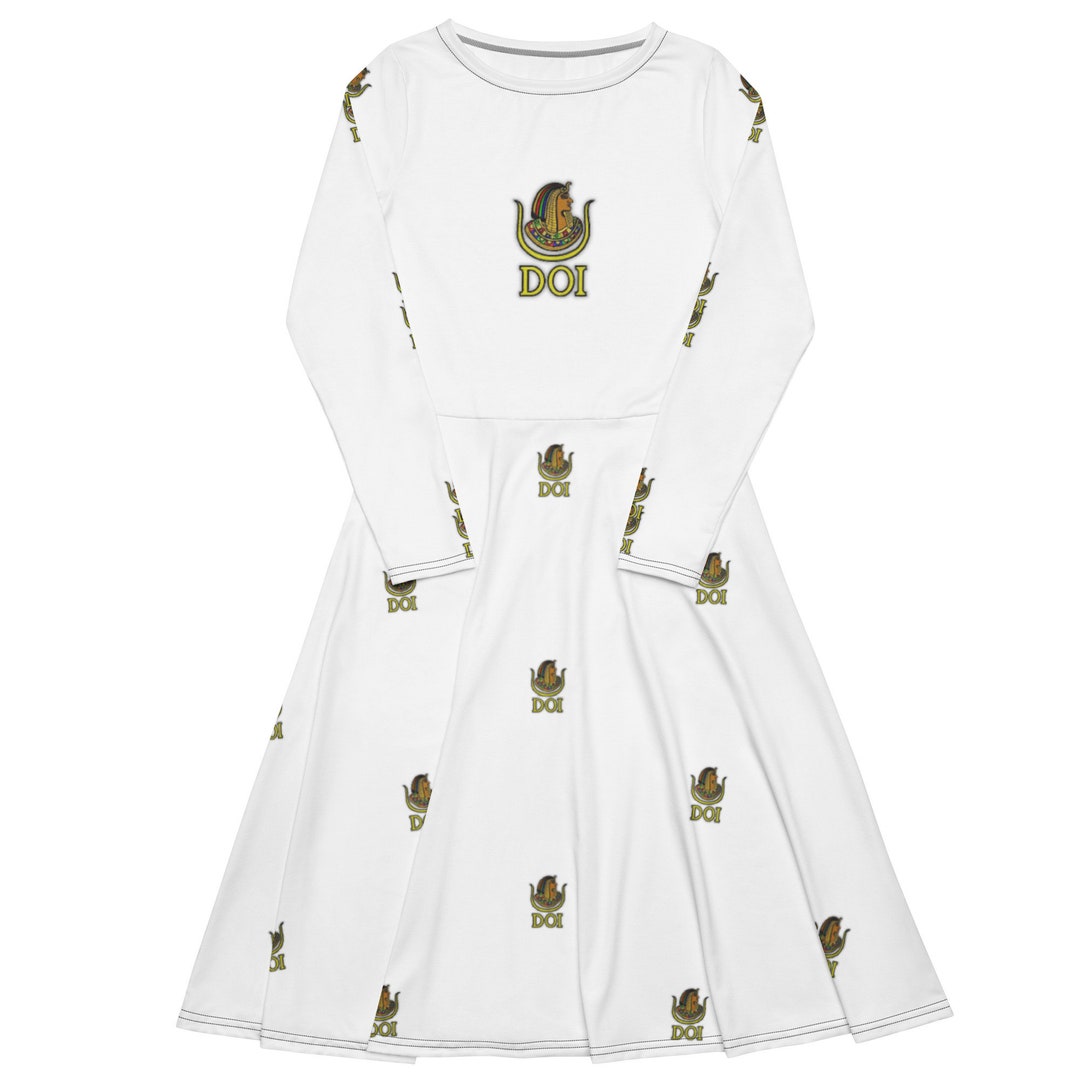 DOI Emblem Print Midi Dress Style 2 - Etsy