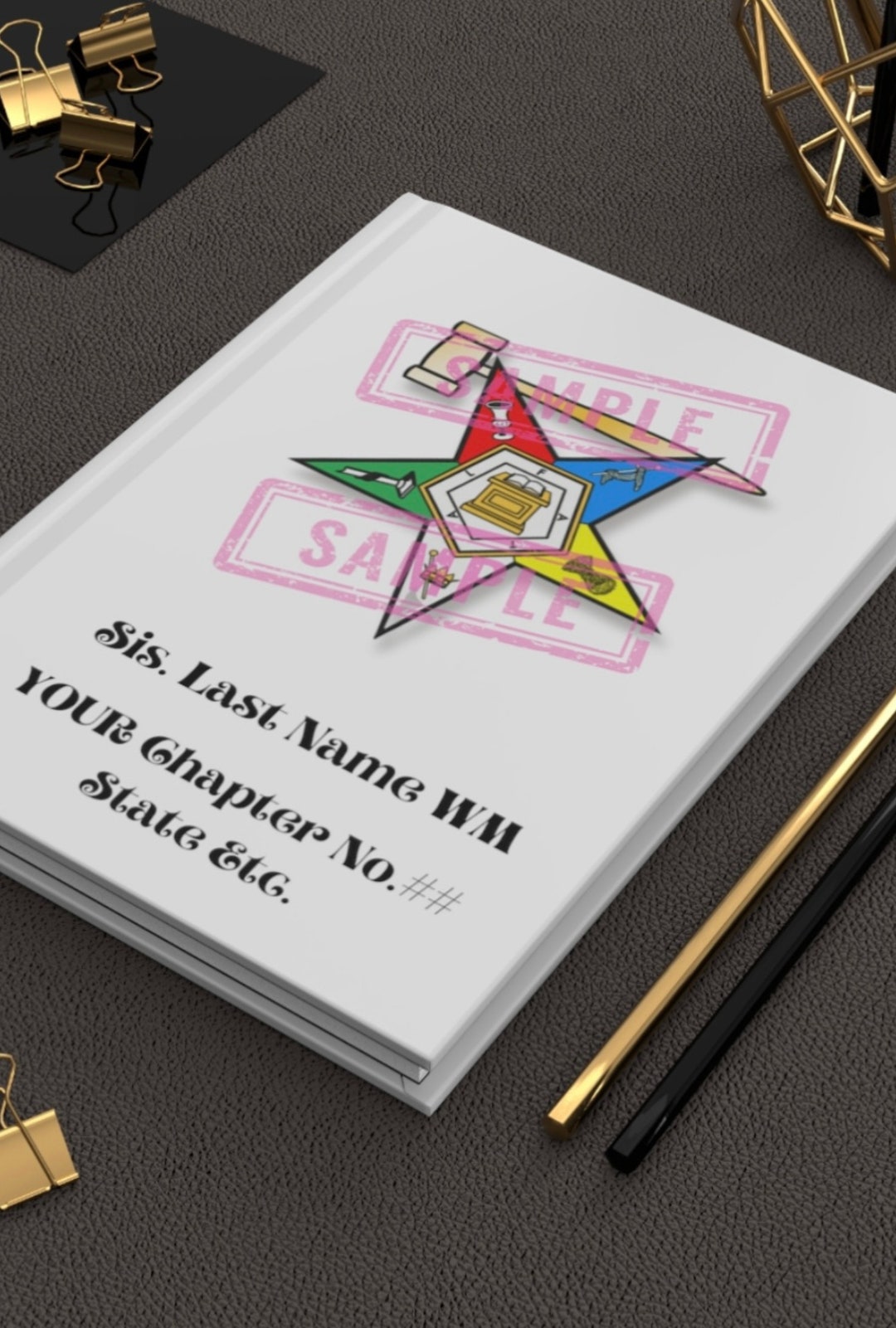 OES Eastern Star Hardcover Matron / Past Matron personalized Journal - Etsy