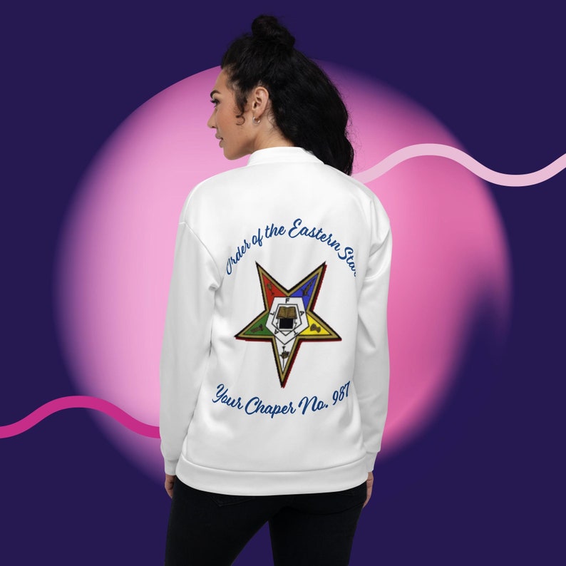 OES /eastern Star Bomber Jacket Style 2 - Etsy