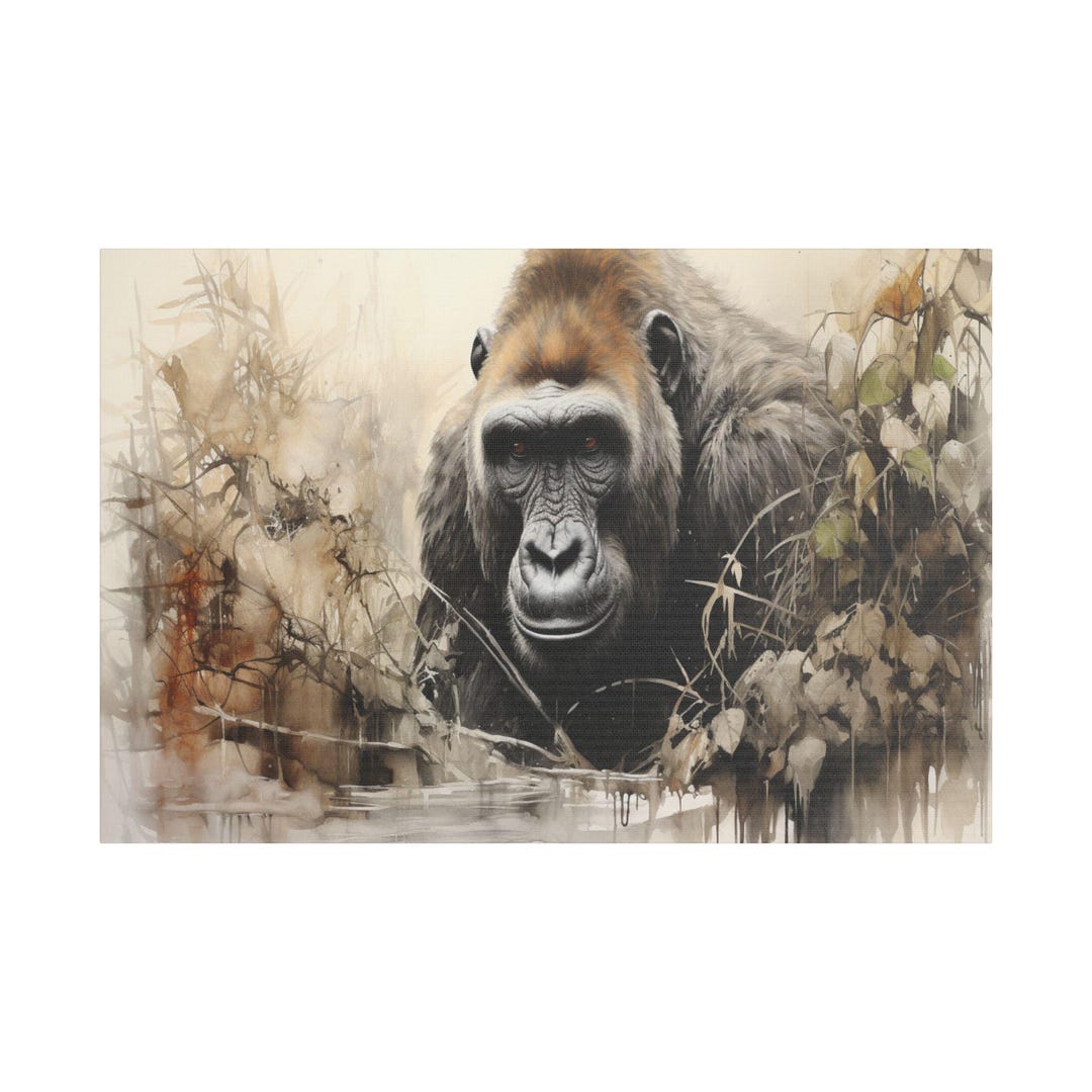 The Great Ape Wall Art Canvas Print Custom Art Wall Hanging Art Print ...