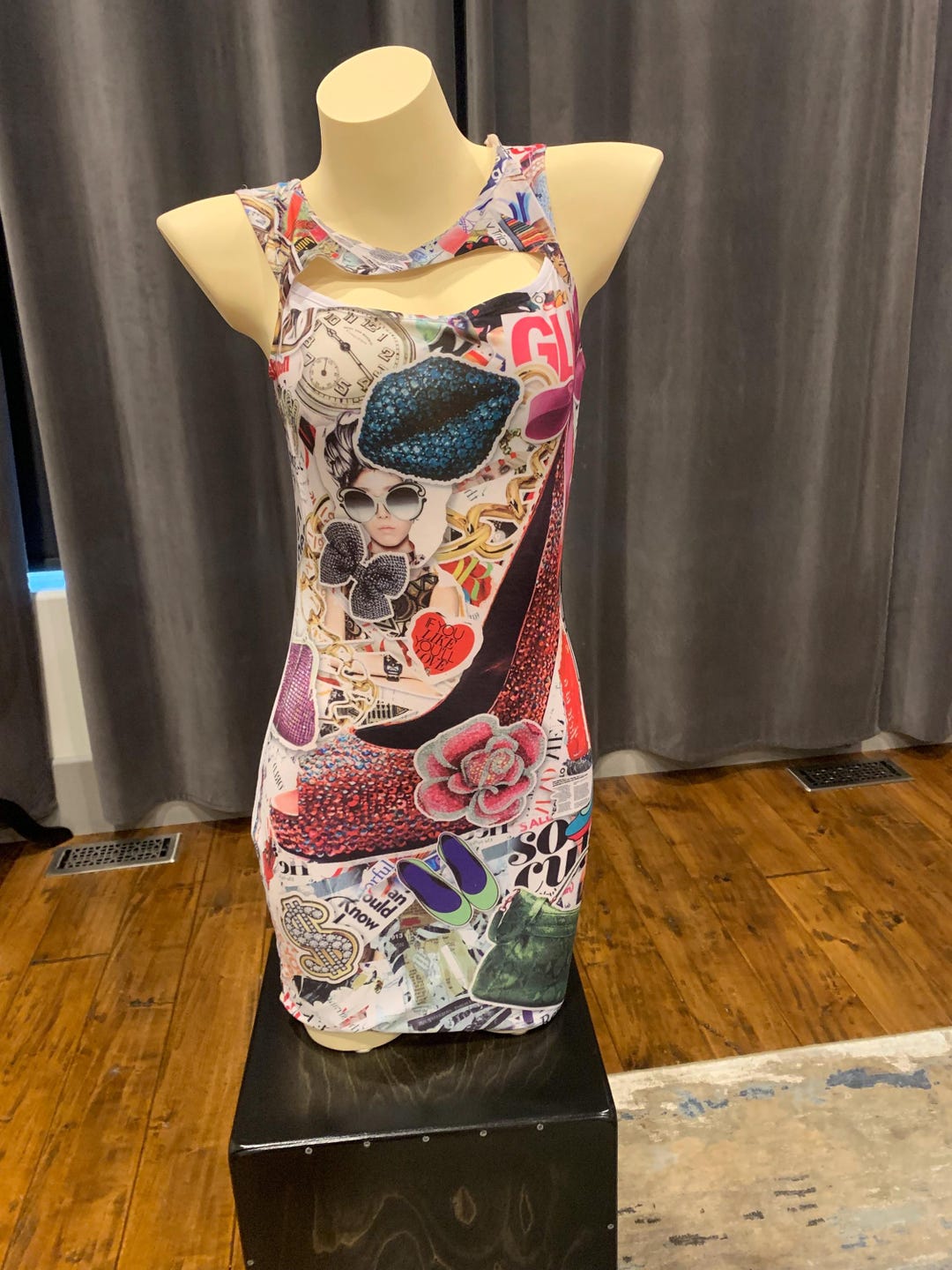 True Y2k Cut Out Mini Dress Made in USA by Pink - Etsy